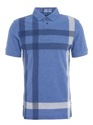 Barbour Blaine Plaid Polo - Sky Blue