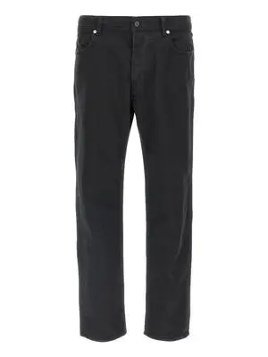 Stone Island Cotton Straight Jeans - Black