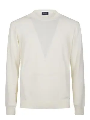 DRUMOHR Crew Neck Sweater - White