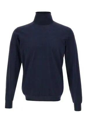 FILIPPO DE LAURENTIIS Merino Wool Turtleneck - Blue
