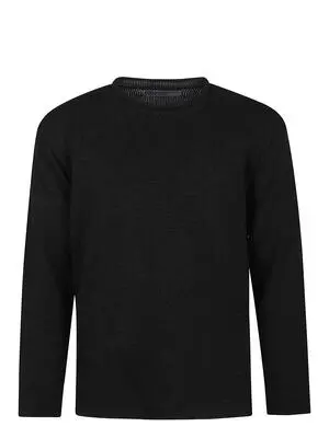 MASSIMO OSTI STUDIO Crew Neck Sweater - Black