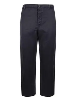 MASSIMO OSTI STUDIO Trousers With Zip And Button - Black