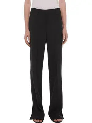 Helmut Lang Wool Gabardine Bootcut Trousers - Black