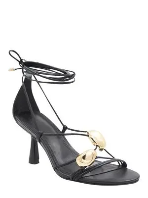 Bcbgmaxazria Quilan Ankle Wrap Sandal - Black
