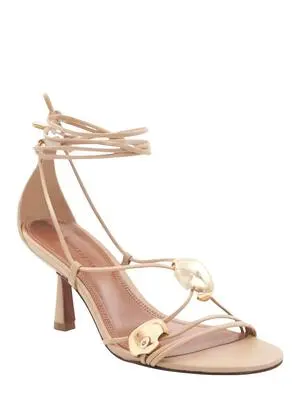 Bcbgmaxazria Quilan Ankle Wrap Sandal - Dark Latte