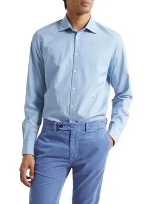 Massimo Alba Genova Classic Button-up Shirt - Azzurro