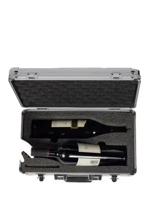 VINGARDEVALISE Vinbottle 2-bottle Case - Silver