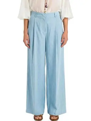 TWINSET Wide Leg Trousers - Blue