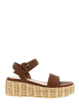 GIANVITO ROSSI Heeled Sandal - Brown