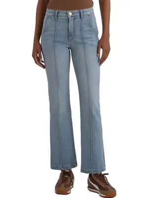 SWAT FAME Kelsey Pintuck High-waist Kick Flare Jeans - Considered