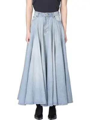 Balenciaga Denim Maxi Skirt - Blue
