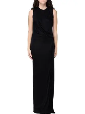 Elisabetta Franchi Sleeveless Gown - Black