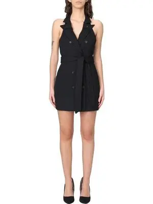 Elisabetta Franchi Belted Mini Dress - Black