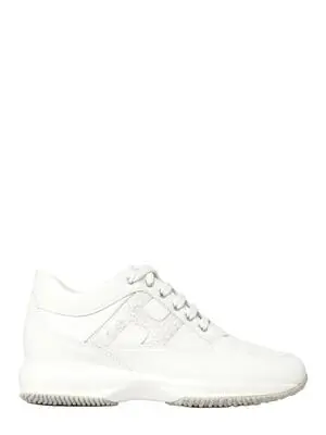 Hogan Hogan Women's Sneakers With Glitter Detailing Yellow Cream
