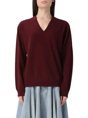 MAISON MARGIELA Long Sleeve Sweater - Burgundy
