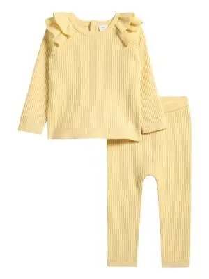 NEXT Ribbed Sweater & Leggings Set - Yellow
