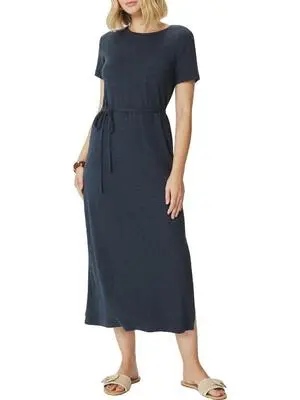 Splendid Keegan T-shirt Midi Dress - Mood Indigo Blue