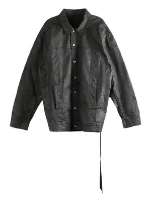 Rick Owens Jumbo Worker Denim Jacket - Black