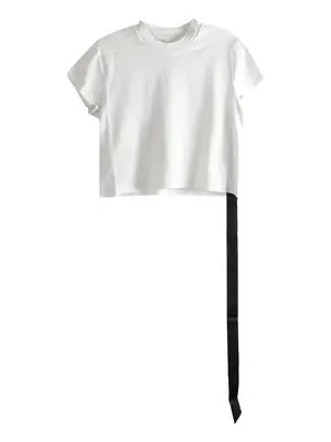 Rick Owens DRKSHDW Cropped Small Level T-Shirt White