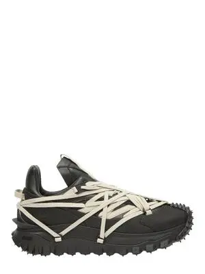 Rick Owens X Moncler Trailgrip Megalace Sneakers - Black