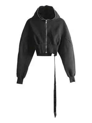 Rick Owens Felpa Collage Gimp Hoodie - Black