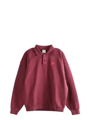 Vetements Distressed Logo Polo Sweatshirt - Brown