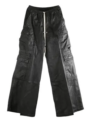 Rick Owens Denim Double Cargo Jumbo Pant - Black