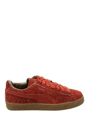 PUMA Danielle Cathari X Suede Fuzzy Sneakers - Red