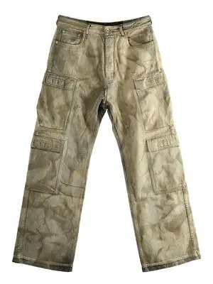 Rick Owens Double Cargo Jeans - Brown