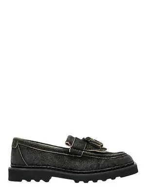 ALLSAINTS Skiff Tassel Loafers - Charcoal Grey