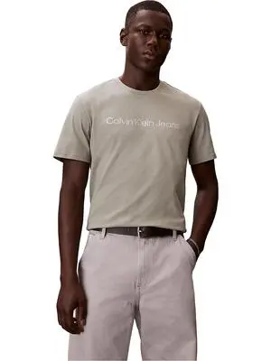 Calvin Klein Foil Logo Graphic Classic T-shirt - Shadow
