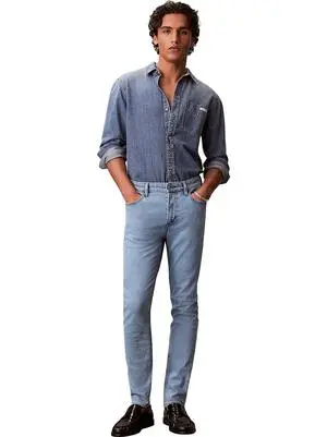 Calvin Klein Slim Tapered Jeans - Adam Light Stone