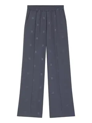 Hugo Relaxed-fit Trousers With Logo Detail - Patterned