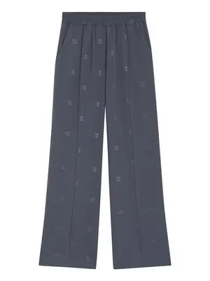 Hugo Relaxed-fit Trousers With Logo Detail - Patterned