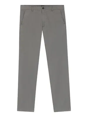 BOSS Slim-fit Chinos In Printed Stretch-cotton Twill - Silver