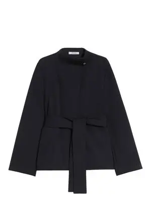 Max Mara Scuba Jersey Wrap Jacket - Ultramarine