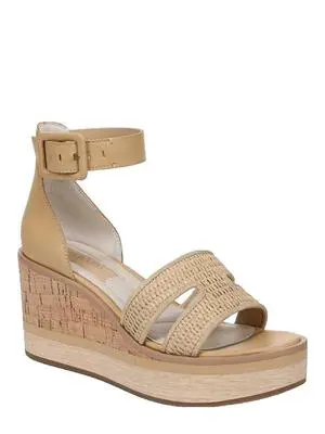 Franco Sarto Madaya Platform Wedge Sandal - Straw