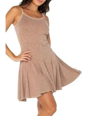 Roxy Cotton Minidress - Brownie