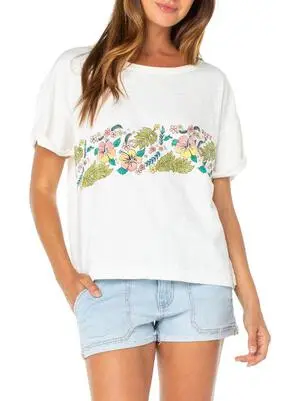 Roxy Cotton Graphic T-shirt - Cloud Dancer