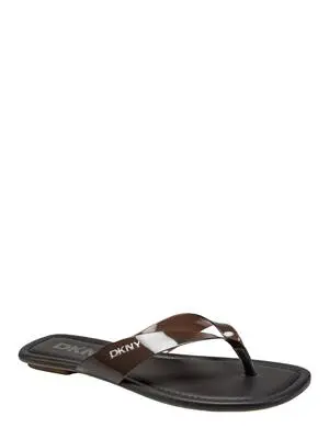 Dkny Hampton Flip Flop Brown