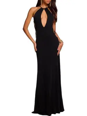 Ramy Brook Cutout Detail Body-con Gown - Black