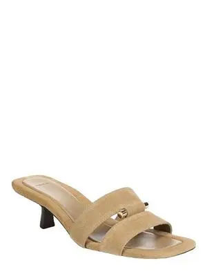 Vince Piper Kitten Heel Sandal - Wheat