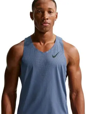 Nike Aeroswift Dri-fit Adv Running Singlet - Blue