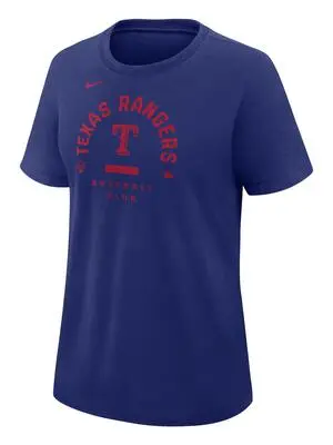 Nike Texas Rangers Authentic Collection Early Work Dri-fit Mlb T-shirt - Blue