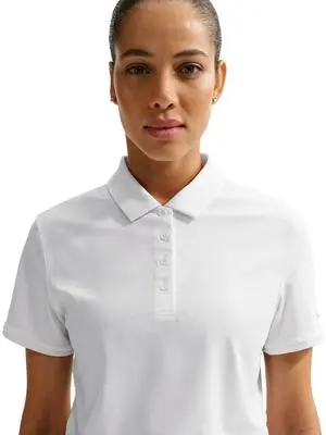 Nike Victory Dri-fit Short-sleeve Cropped Golf Polo - White