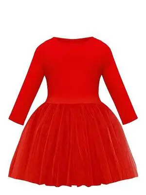 MINI CELEBRITIES Cotton Tulle Dress - Red Love