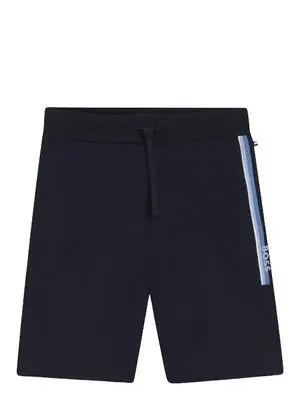 BOSS Cotton Pajama Shorts - Dark Blue
