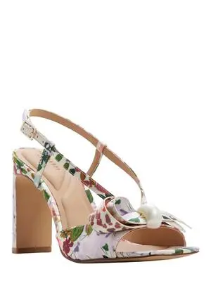 Ted Baker London Floral Print Sandal With Bow Detailing - Other Purple