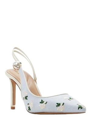 TED BAKER LONDON Sadie Floral Embroidered Slingback Pumps