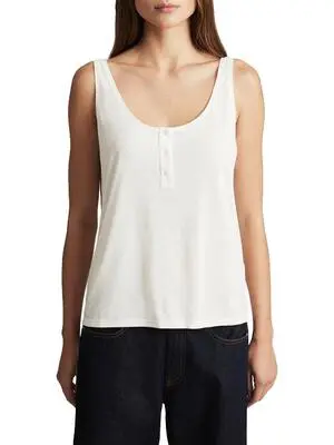 MAVI Henley Tank - Antique White
